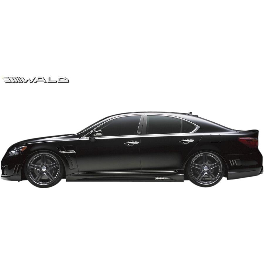WALD 【M’s】 レクサス 40 LS 中期 LS460 LS460L LS600h LS600hL (H21.9-H24.10) BLACK BISON サイドステップ 左右 ヴァルド ...