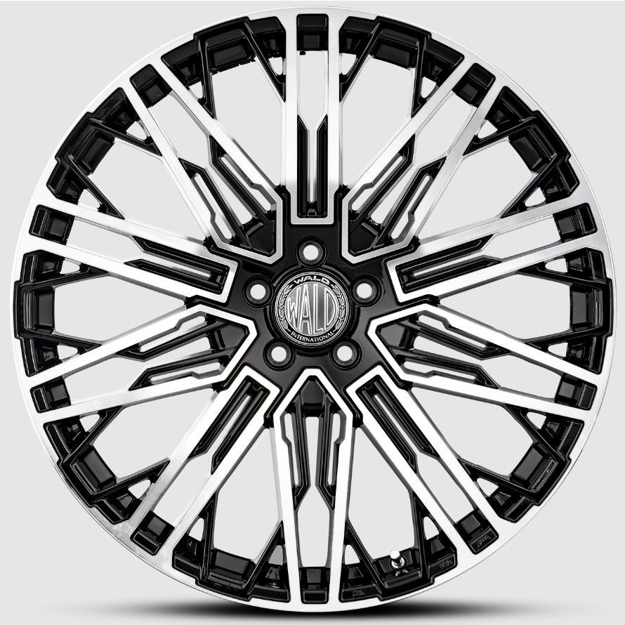 【M's】 WALD ホイール GENUINE LINE BM001 1本 22インチ 10.5J 5/120 ハブ径 75.1Φ インセット 42 5穴 P.C.D 120 FACE2 ...