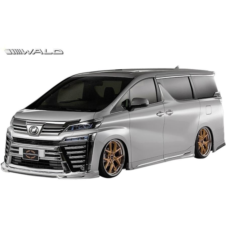 【M's】 トヨタ 30 ヴェルファイア Z ZG ZR 後期 (H29.12-) WALD サイドメッキガーニッシュ セット (WALDサイドステップ用) 30系 ヴァルド バルド エアロ ...
