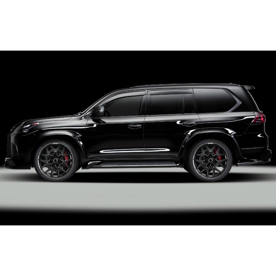 WALD 【M's】 ホイール GENUINE LINE MB001 レクサス LX570 1台分 (4本) セット ガンメタリック 24インチ 10.5J 1ピース 5穴 P.C.D 150 ...