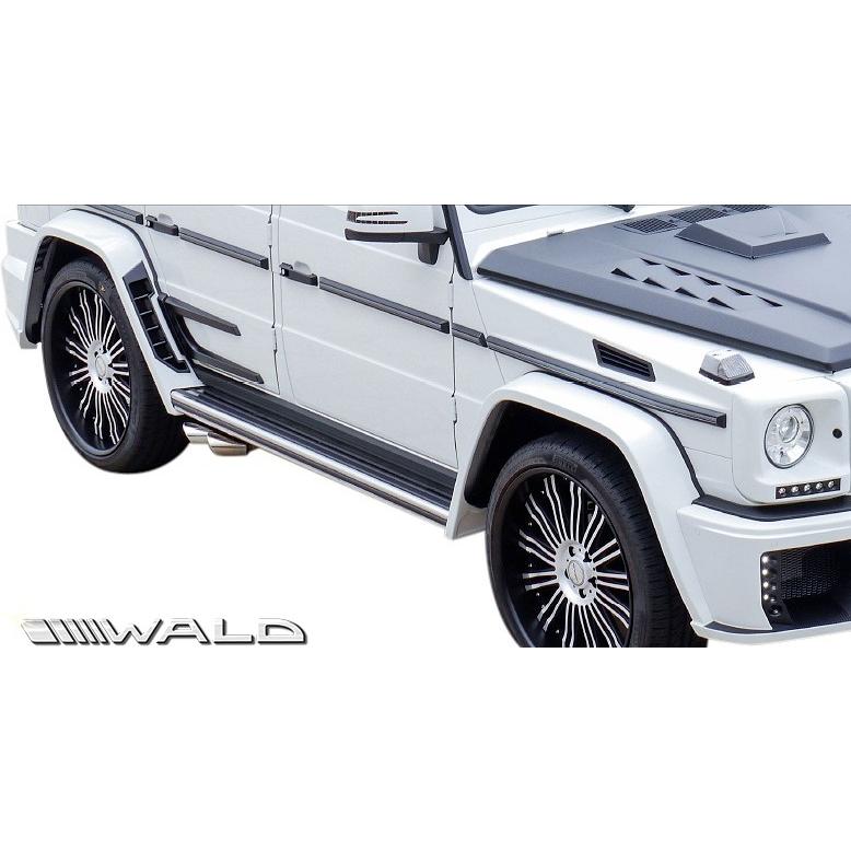 【M’s】 W463 Gクラス G550 G500 G350 G55 (-2015y) WALD オーバーフェンダー 4PCS (片側約50mmワイド) FRP ベンツ AMG ゲレンデ ...