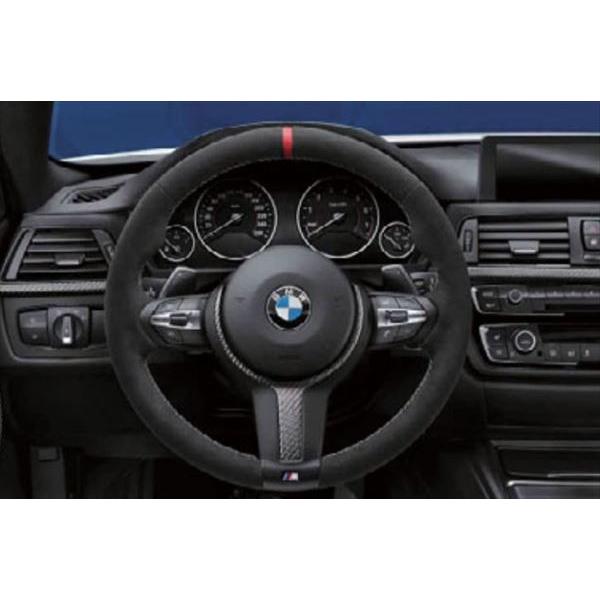 ☆BMW純正☆BMW M Performance スポーツ・ステアリング・ホイール II レッド・センター・マーク 3シリーズ(F30/F31 ...