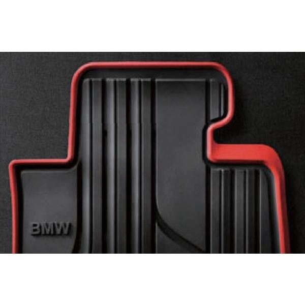 BMW ☆BMW純正☆オールウェザー・フロアマット ブラック/レッド(Sport) フロント・セット 3シリーズ(F30/F31/F34) 右 ...