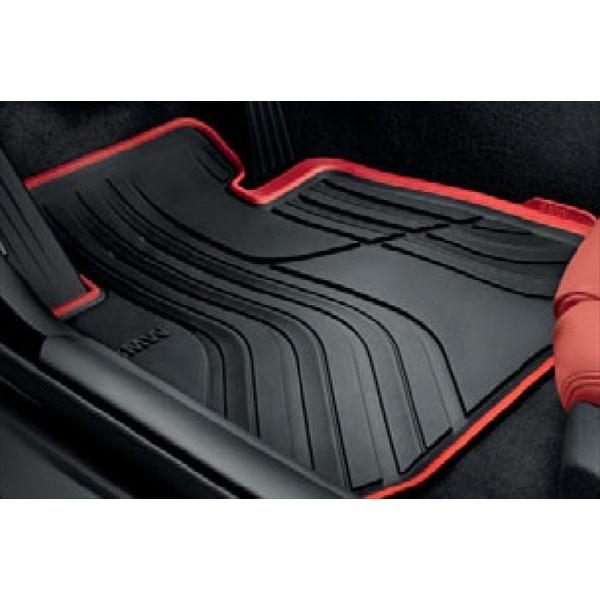 BMW ☆BMW純正☆オールウェザー・フロアマット・セット ブラック/レッド(Sport) リヤ・セット 4シリーズ(F32) : en&co ...