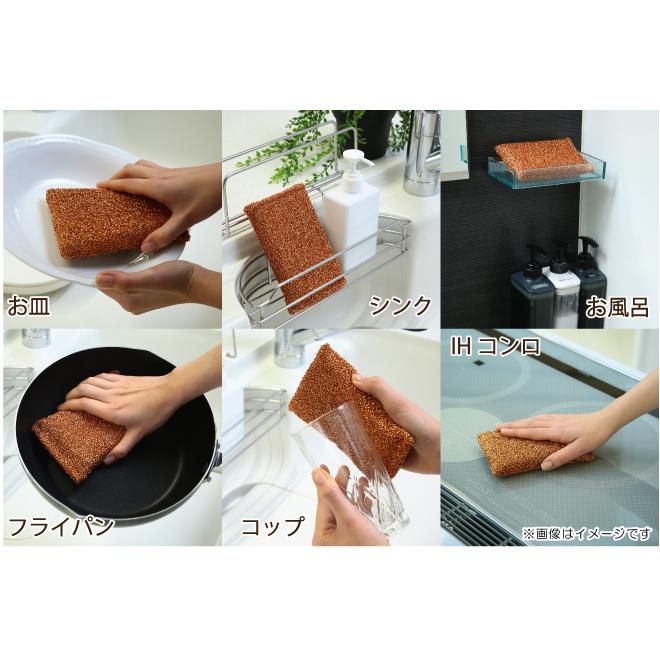 銅の力 抗菌ループ 3個セット 日本製 キズがつかない特殊加工 ヌメヌメ 黒カビ スポンジ 銅タワシ 富士商 お風呂 抗菌 : あったらいいなショップ - 通販 - Yahoo!ショッピング