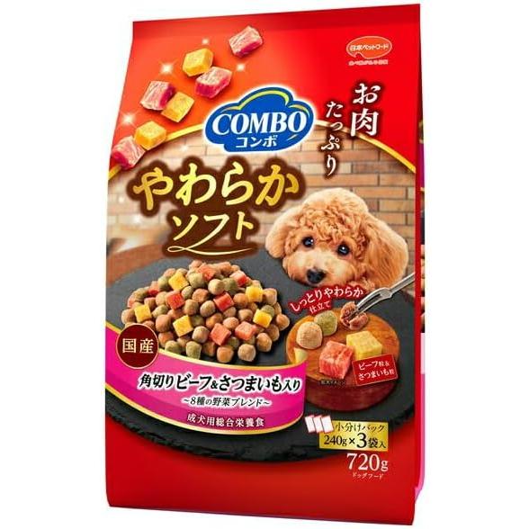 日本ペットフード コンボドッグやわらかソフトビーフさつまいも野菜ブレンド720g : エンチョーホームショッピング - 通販 - Yahoo!ショッピング