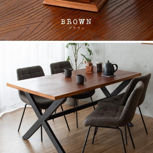 【メーカー直送】宮武製作所 ダイニングテーブル INDUSTRIAL(インダストリアル)DNT-A1200 BR(ブラウン) : エンチョーホームショッピング - 通販 - Yahoo!ショッピング