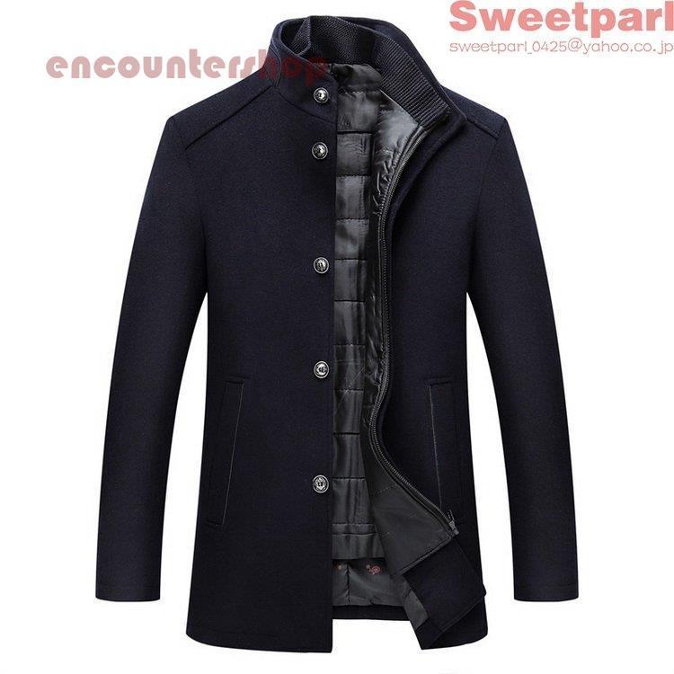 コート メンズ ビジネスコート ライナー着脱式 ハーフコート 男性用 春