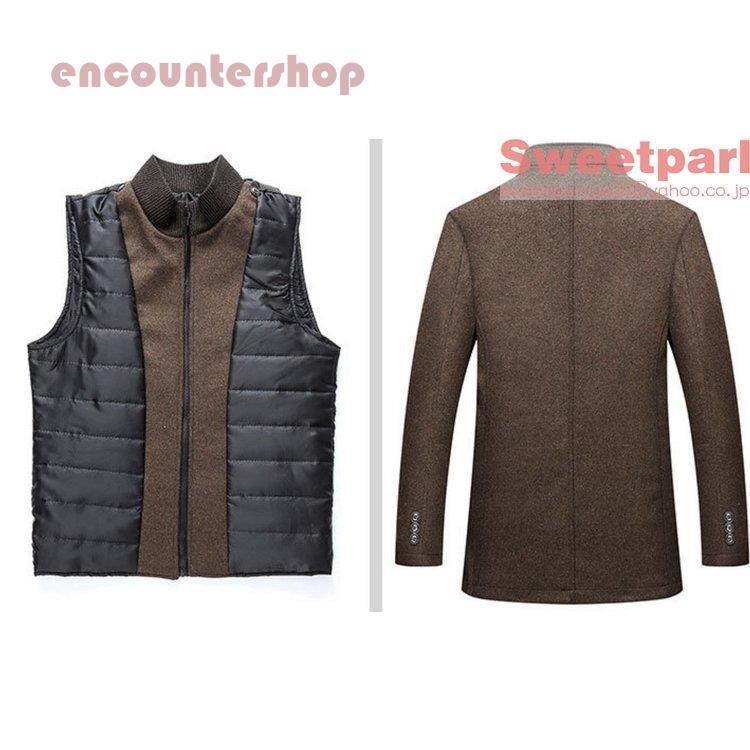 コート メンズ ビジネスコート ライナー着脱式 ハーフコート 男性用 春