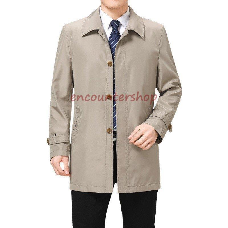 ステンカラーコート メンズ ビジネス コート アウター スプリング