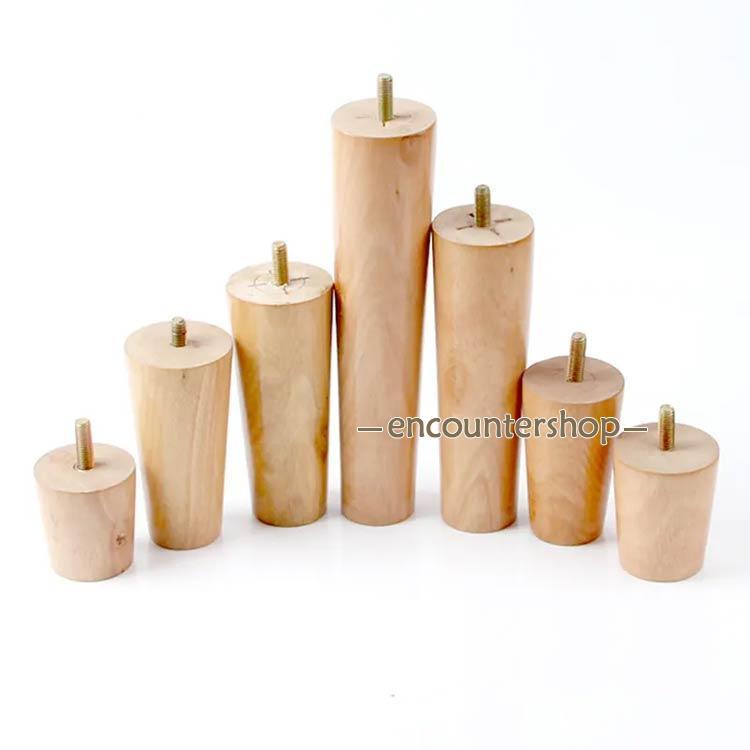 家具パーツ 高さ調整 6cm ソファ ベッド 継ぎ脚 M8 キャビネット足 机足 木製脚 ソファ足 頑丈 木製 4本セット テーブル 8cm ソファー : Encountershop - 通販 ...