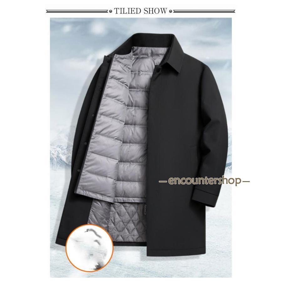 ダウン90％ ステンカラー ダウンコート 3way ダウンベストライナー付き