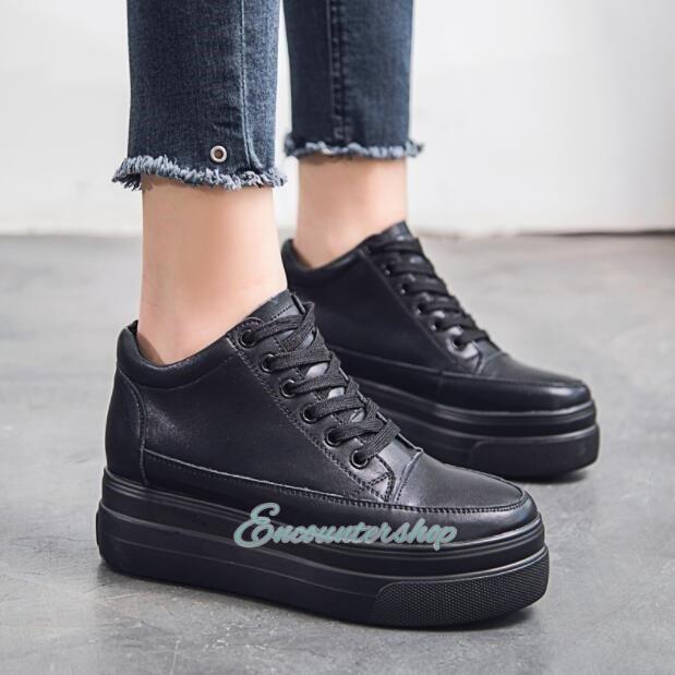 10cm身長UP！スニーカー ハイカット 厚底スニーカー レディース