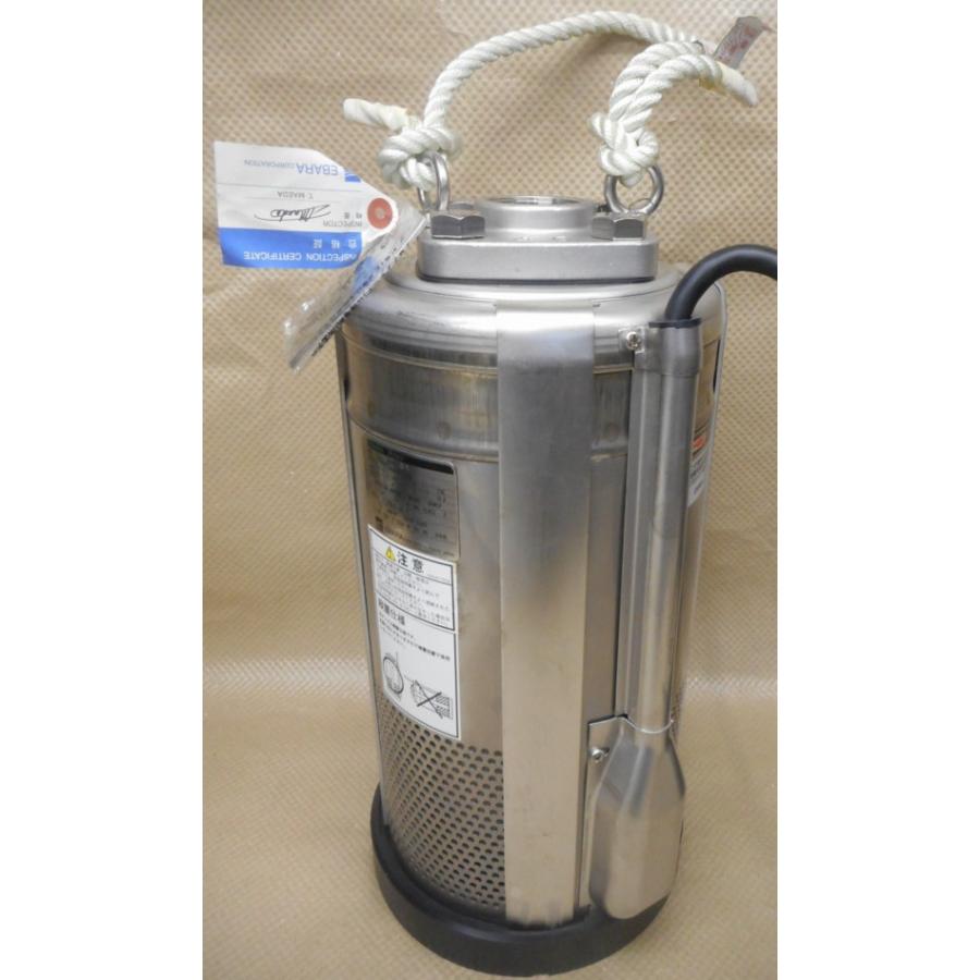 荏原製作所(エバラポンプ) 40BMSP5.75A ステンレス製 水中渦巻ポンプ 三相200V 0.75kW 50Hz 口径40mm 給水 ...