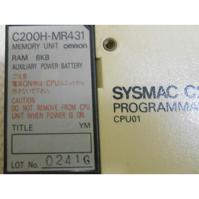 オムロン（OMRON） CPUユニット C200H-CPU01 : 工具流通センター - 通販 - Yahoo!ショッピング