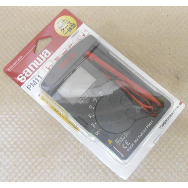 sanwa 三和電気計器(サンワ/SANWA) ポケット型 デジタルマルチメータ (テスター) PM11 : 工具流通センター - 通販 ...