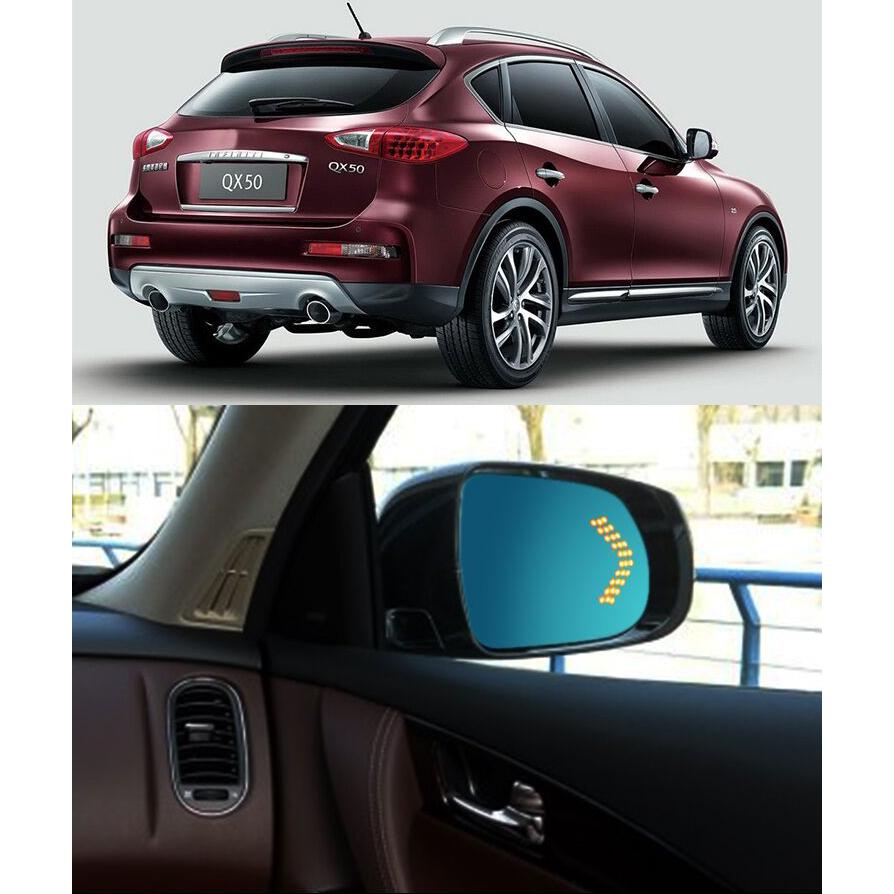 インフィニティ(車) INFINITI(インフィニティ）Q50/Q50L/Q70L/QX50用純正ミラー交換タイプ LEDシーケンシャルウインカー ドアミラー ブルーミラーレンズ ミラー ...