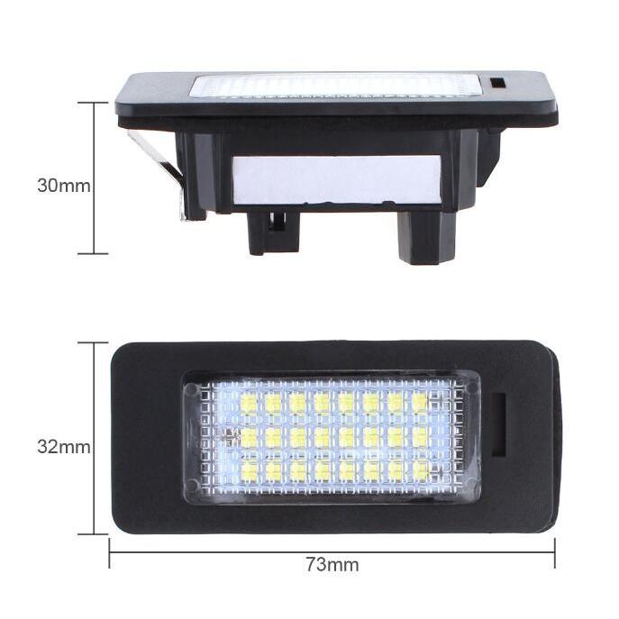 BMWナンバー灯LED ライセンスランプ E90 E91 E92 E60 E61 E46 E39 E70 E71 キャンセラー内蔵 ホワイトEJ-NLE9 純正交換 新品 送料無料 ...