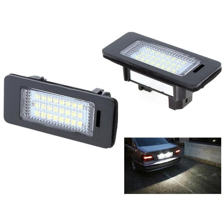 BMWナンバー灯LED ライセンスランプ E90 E91 E92 E60 E61 E46 E39 E70 E71 キャンセラー内蔵 ホワイトEJ-NLE9 純正交換 新品 送料無料 ...