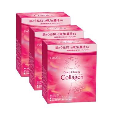 FANCL ファンケル ディープチャージ コラーゲン パウダー 90日分 1箱(3.4g×30本)×3 : e新生活 - 通販 - Yahoo!ショッピング