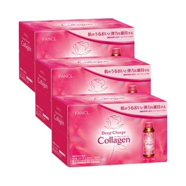 FANCL ファンケル ディープチャージ コラーゲン ドリンク 30日分 1箱(50ml×10本)×3 : e新生活 - 通販 - Yahoo!ショッピング