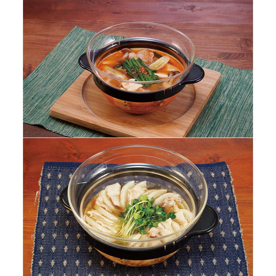 HARIO ハリオ ガラスのレンジおかず鍋 450ml XOY-1-B レンジ調理 | 蒸し料理 時短調理 一人暮らし :C795:ENICY - 通販 - Yahoo!ショッピング