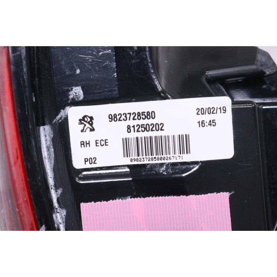 PEUGEOT 14-368★美品★LED T9 プジョー308★右テールライト 9823728580 ASSY 純正★プジョー (DM ...