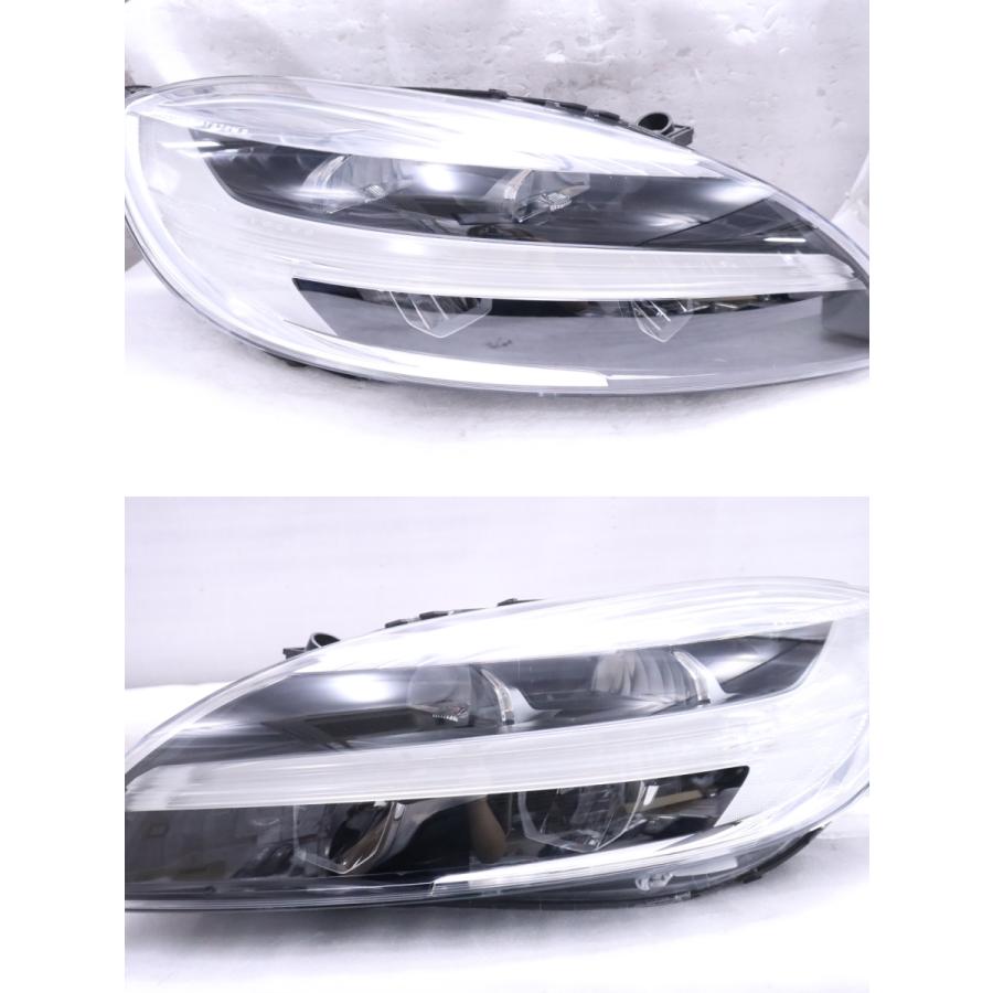47-835★【値下】後期 LED MB VOLVO V40★左右ヘッドライト 32228481/32228482 黒無塗装 純正★ボルボ ...