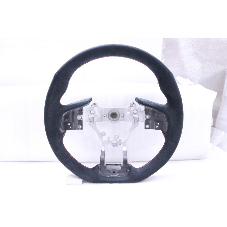 51-668★未使用品 DAMD★BS レガシィ ステアリング SS362-RX ウルトラスエード×レッドステッチ ダムド 社外★スバル ...