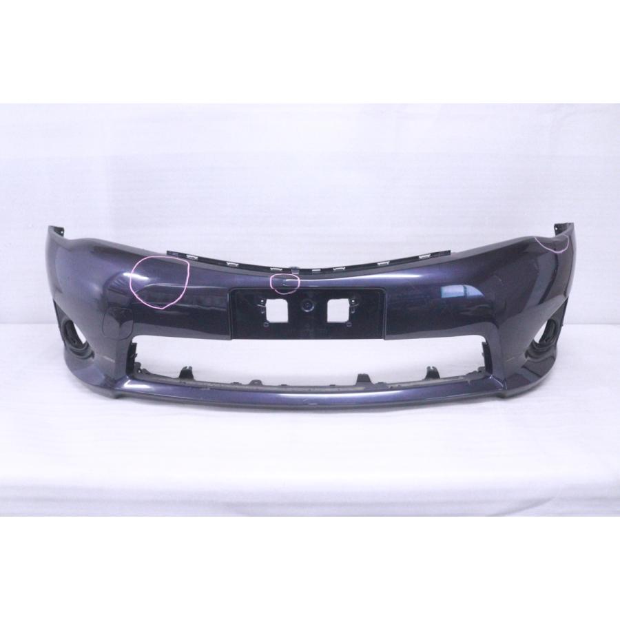 51-755★前期 NZE161G カローラフィールダー HV フロントバンパー★エアロ系 52119-12E50 紫ラメ 補修用 純正 アク ...