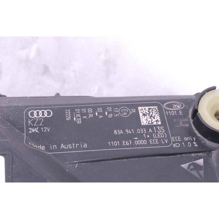 52-832★美品★LED F3 アウディQ3★左ヘッドライト 83A.941.033.A 打刻:KZ2 ブラック 純正★AUDI (YM ...