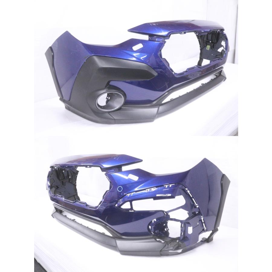 61-507★ウォッシャー穴有★GUD クロストレック フロントバンパー 右フォグカバー付★4WD 57704FN200 ブルー WCH 純正 ...