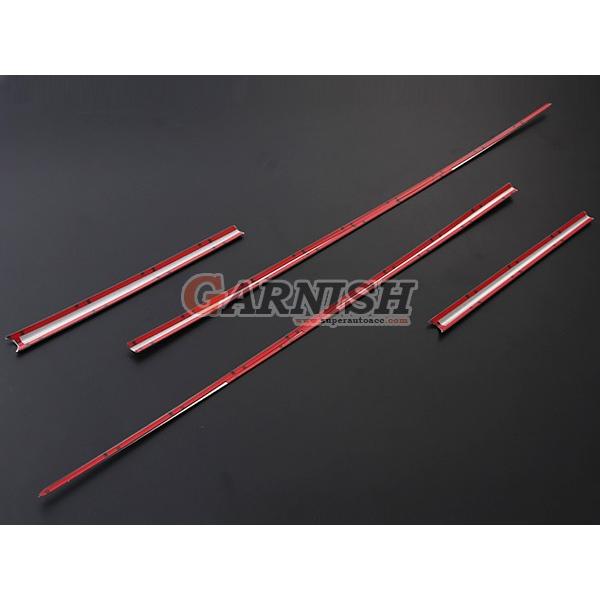 特価SALE トヨタ プリウス 50系 サイドドアモール ブルー ステンレス カスタムパーツ 4PCS EX611-BMS07 ...