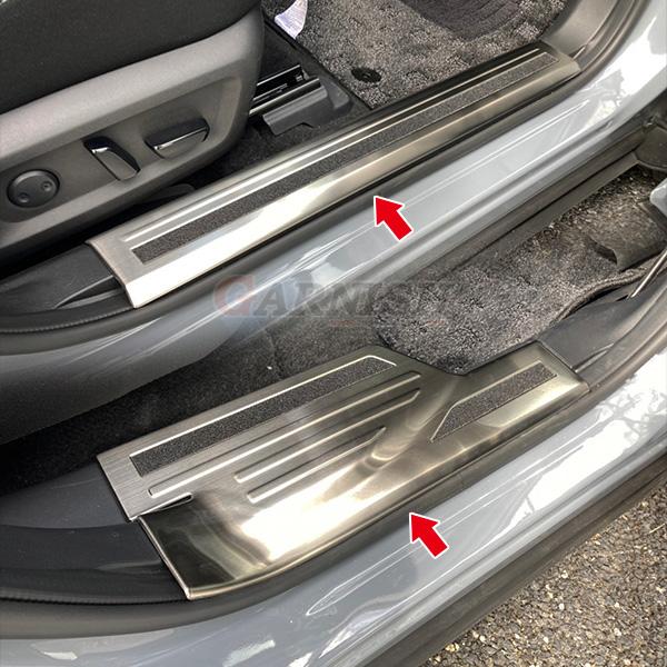 日産 エクストレイル T33 2022年7月~ サイド スカッフプレート 内側 ステップガード 傷予防 ステンレス製 内装 パーツ 4P kj6257 : enjoymycar - 通販 ...