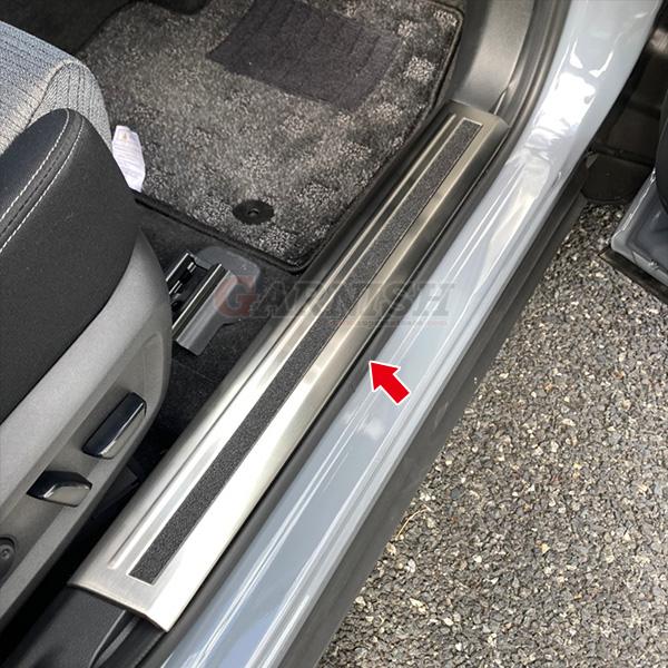 日産 エクストレイル T33 2022年7月~ サイド スカッフプレート 内側 ステップガード 傷予防 ステンレス製 内装 パーツ 4P kj6257 : enjoymycar - 通販 ...