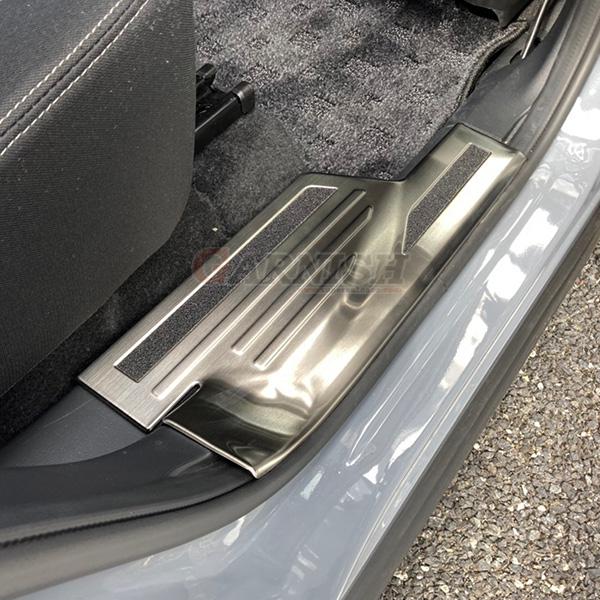 日産 エクストレイル T33 2022年7月~ サイド スカッフプレート 内側 ステップガード 傷予防 ステンレス製 内装 パーツ 4P kj6257 : enjoymycar - 通販 ...