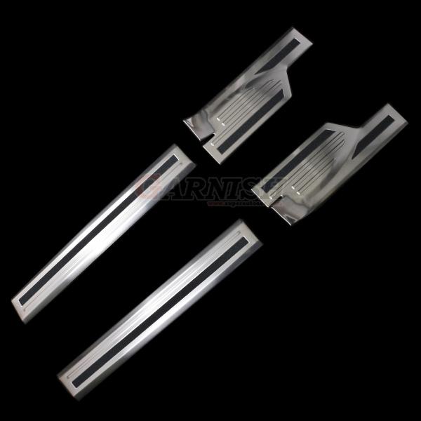 日産 エクストレイル T33 2022年7月~ サイド スカッフプレート 内側 ステップガード 傷予防 ステンレス製 内装 パーツ 4P kj6257 : enjoymycar - 通販 ...