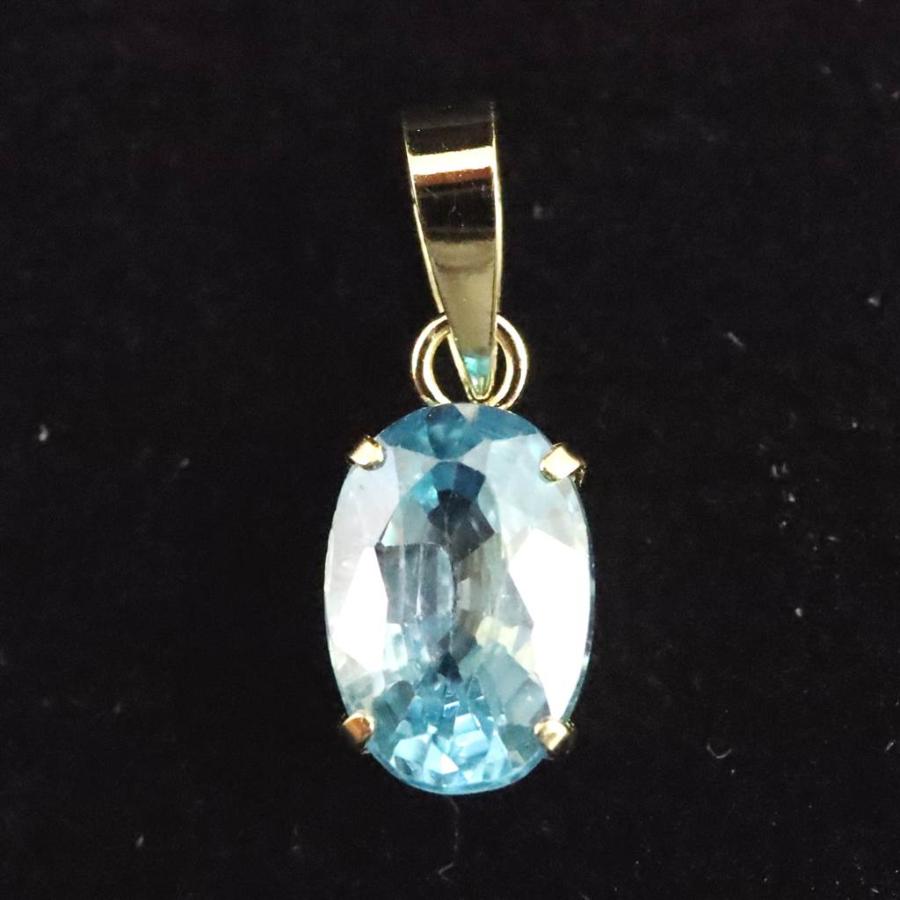 ブルージルコン 7mmオーバルカット ペンダントトップ K18YG 0.44g 【榎本通商43461】 : 榎本通商 - 通販 - Yahoo!ショッピング