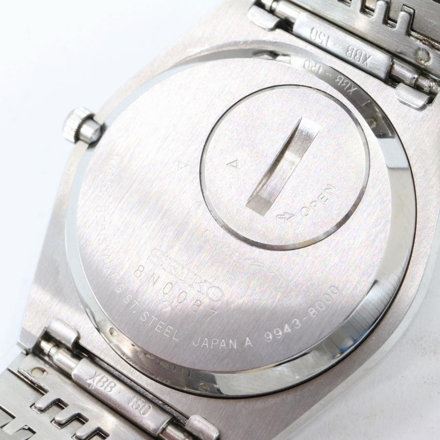 セイコー 9943-8000 グランドクオーツ SS シルバー文字盤 クオーツ メンズ腕時計 動作品 / 10017 HRM : エンリッチ ...