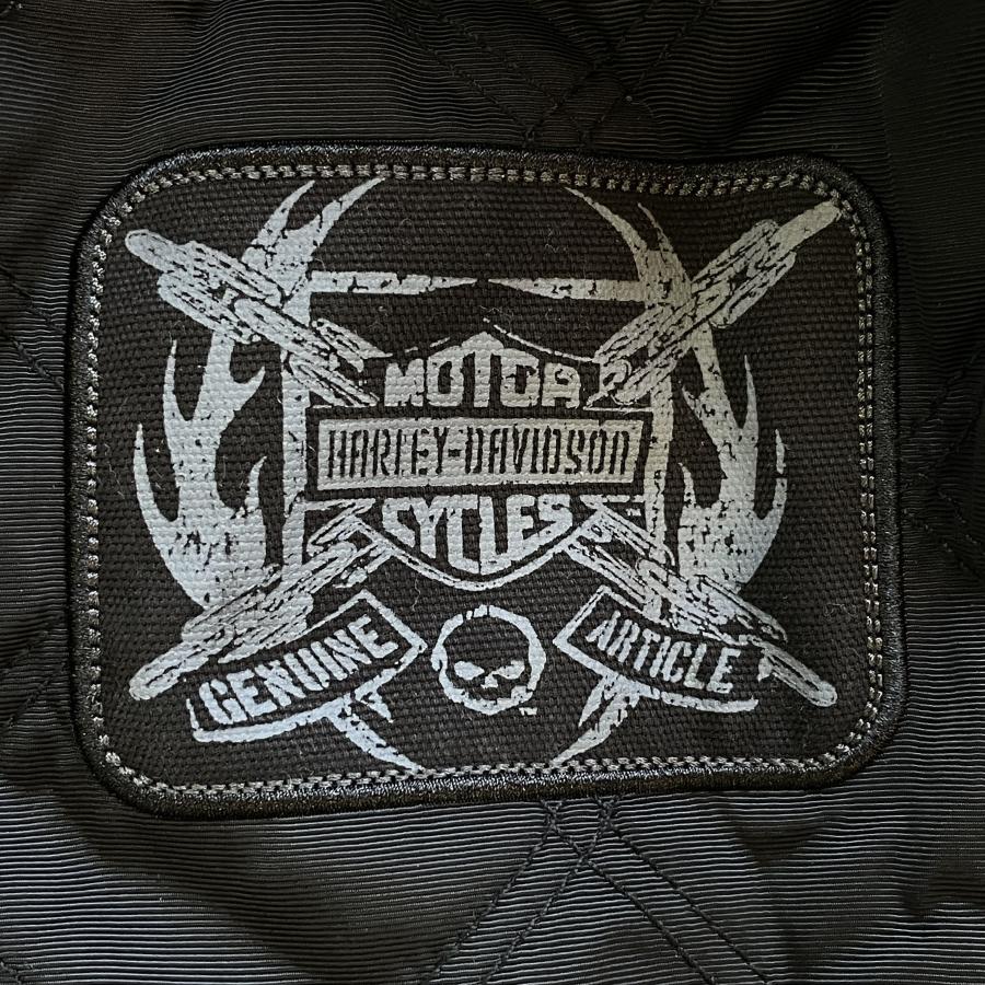 Harley Davidson（ハーレー・ダビッドソン） 97551-16VM リバーシブル ボンバージャケット ブラック サイズM ...