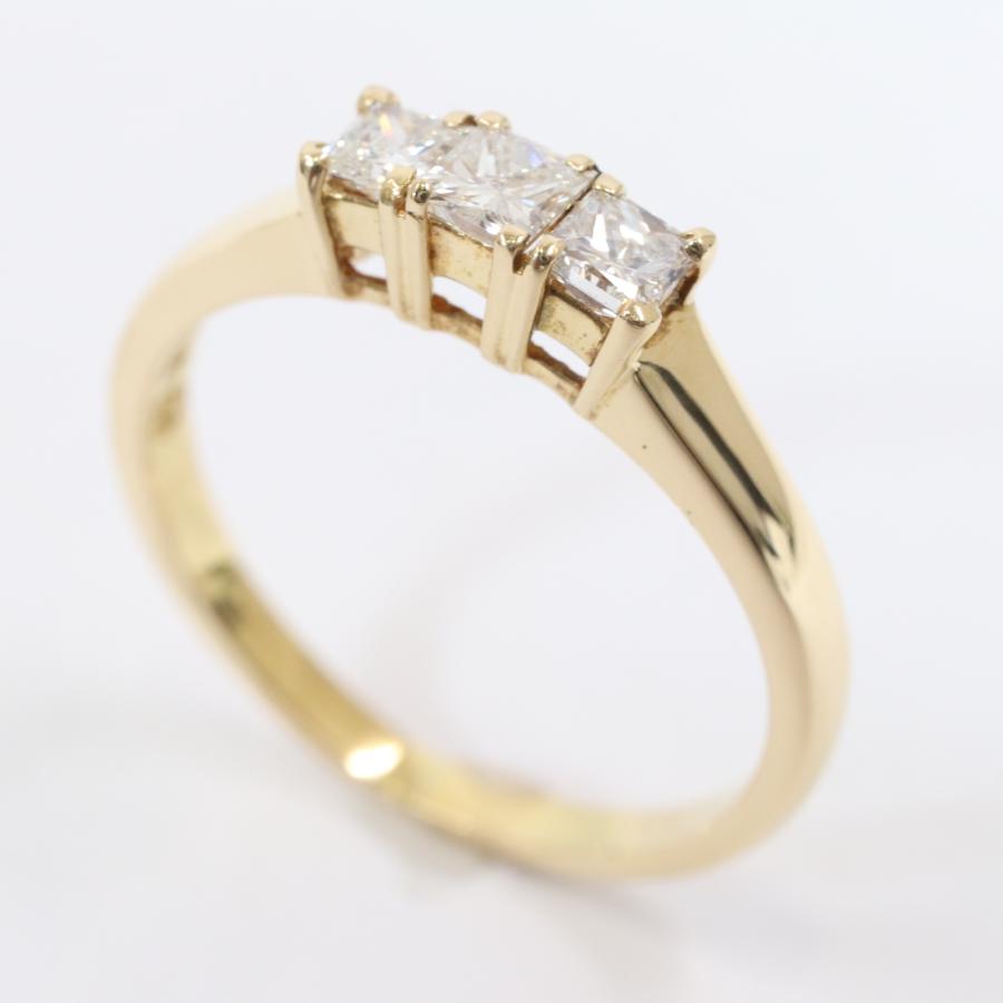 ジュエリー リング K18YG ダイヤモンド 0.3CT 約9号 ＃49 US.4(3/4) 仕上げ済み 【中古】 / 10857 YMRE : エンリッチYahoo!店 - 通販 ...