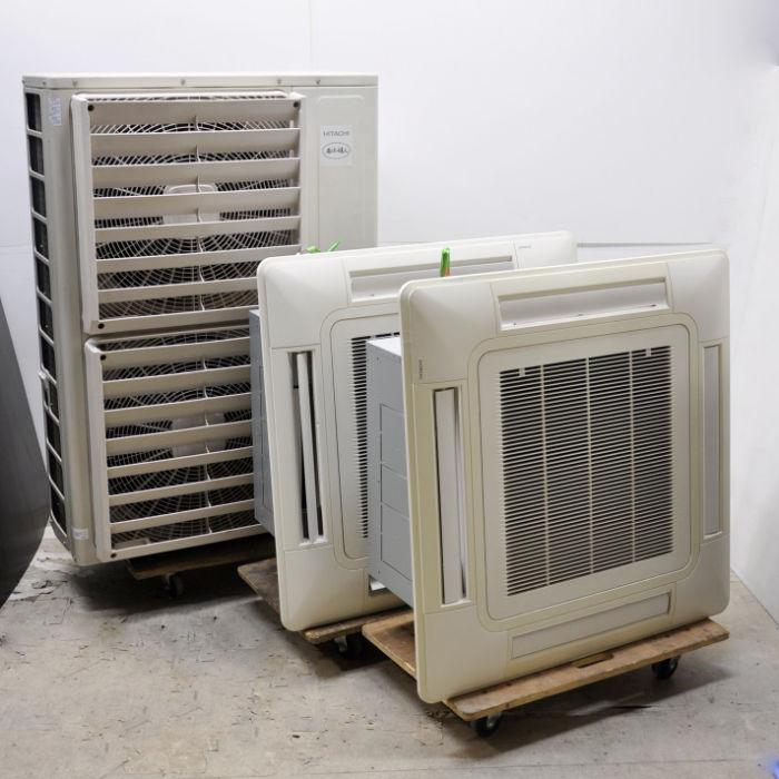 【送料無料】天井カセット形エアコン 8馬力 内)RCI-GP80K+RCI-GP140K 外)RAS-AP224SH3 日立 2017年 業務用 中古 【見学 大阪】【動産王】 : pg12 ...