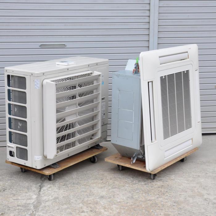 【送料無料】天井カセット形エアコン 4馬力 室内機RCI-GP112K 室外機RAS-GP112RSH1 日立 2017年 業務用 中古 【見学 大阪】【動産王】 : pm20-mk02 ...