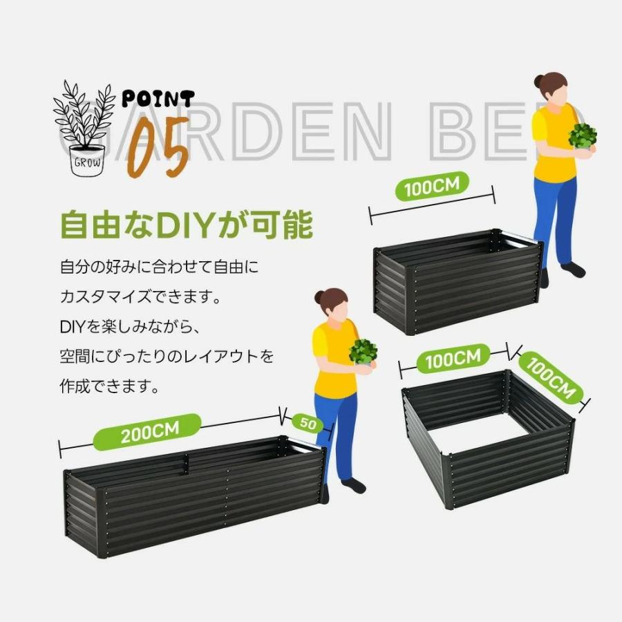 【L200×W50×H41cm】ガーデンベッド プランターレイズドベッド 腐らない 庭 野 : ゆずの樹 - 通販 - Yahoo!ショッピング