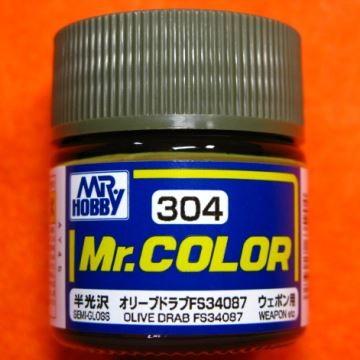 Mr.カラー (304) オリーブドラブ FS34087 ウェポン用 半光沢 Mr.COLOR GSIクレオス : 10003176 ...