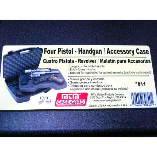 二段 ハンドガンケース Handgun Case ピストルケース リボルバー M1911 M92F他 最大4丁 (#811 BLACK) MTM : ホビーショップ遠州屋 - 通販 ...