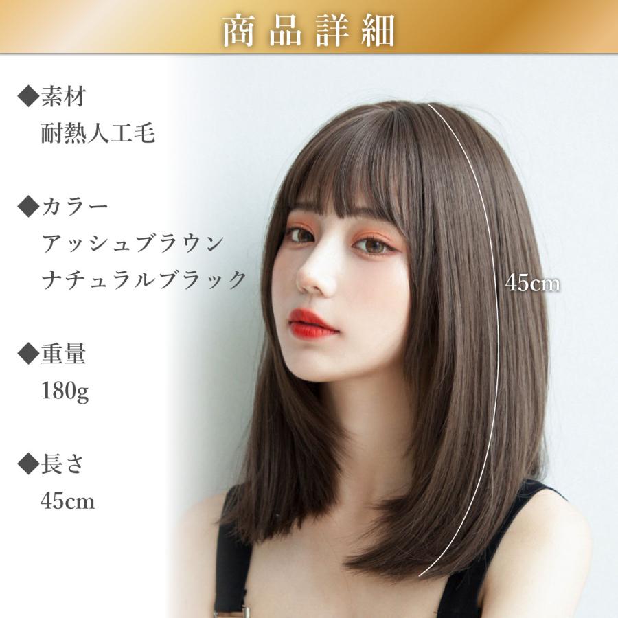 ウィッグ ミディアム セミロング 自然 ナチュラル レディース ウィッグ ミディアム セミロング 自然 ナチュラル レディース