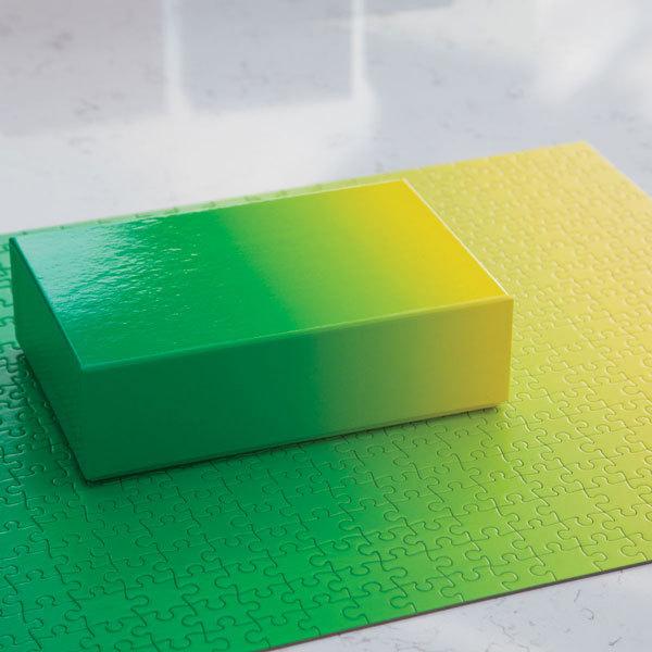 グラデーションパズル GR/YE / パズル おもちゃ ギフト 知育玩具 インテリア 雑貨 おしゃれ キッズ 頭脳 パーティー アート ...