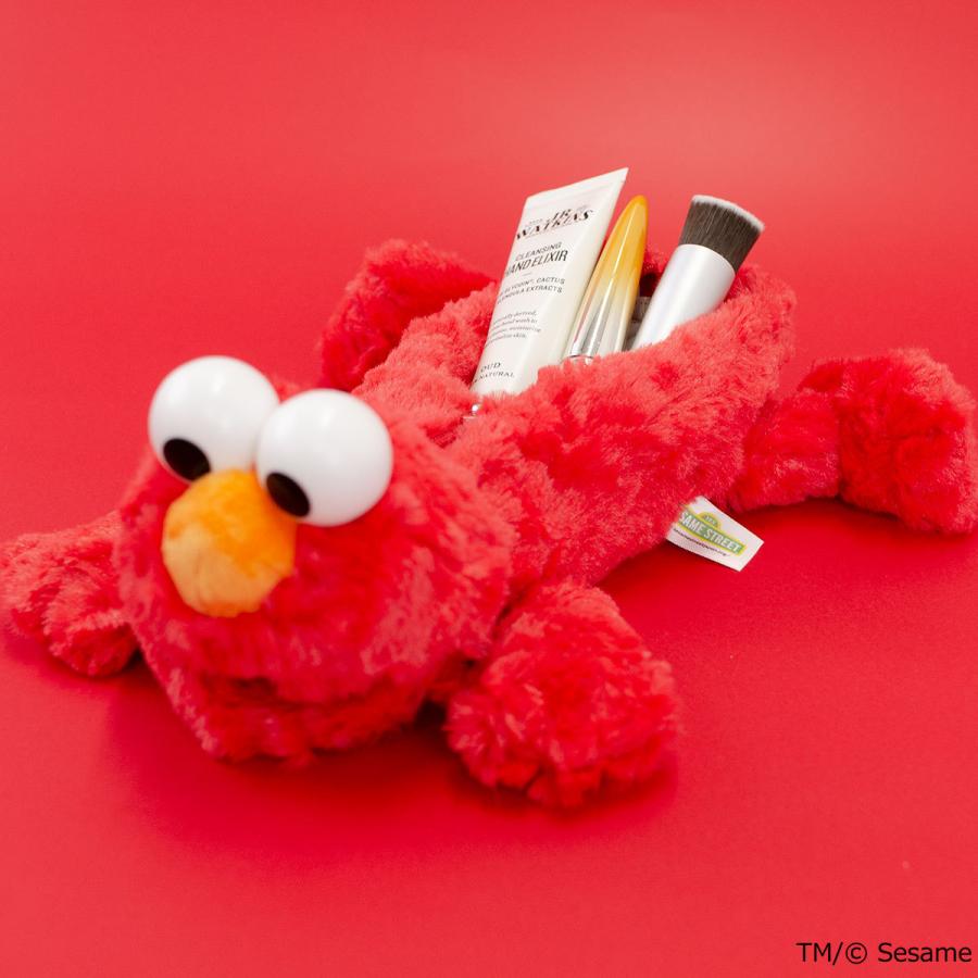 nici NICI ニキ フィギュアペンポーチ セサミストリート エルモ クッキーモンスター / ペンポーチ ペンケース 筆箱 ポーチ ギフト ...