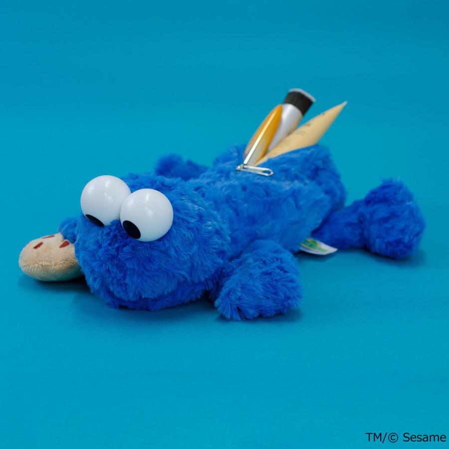 nici NICI ニキ フィギュアペンポーチ セサミストリート エルモ クッキーモンスター / ペンポーチ ペンケース 筆箱 ポーチ ギフト ...
